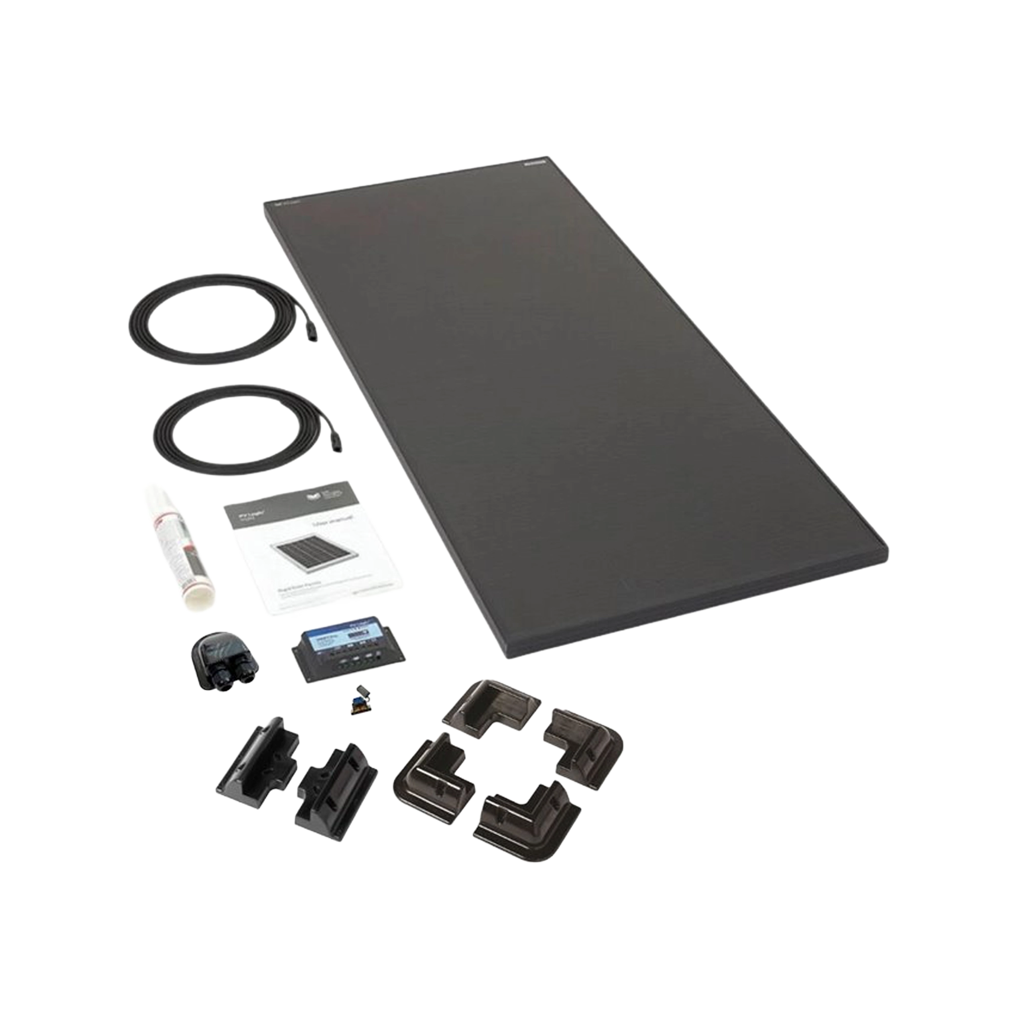 PV Logic 200W Mono High Density Rigid Solar Panel Roof & Deck Top Kit